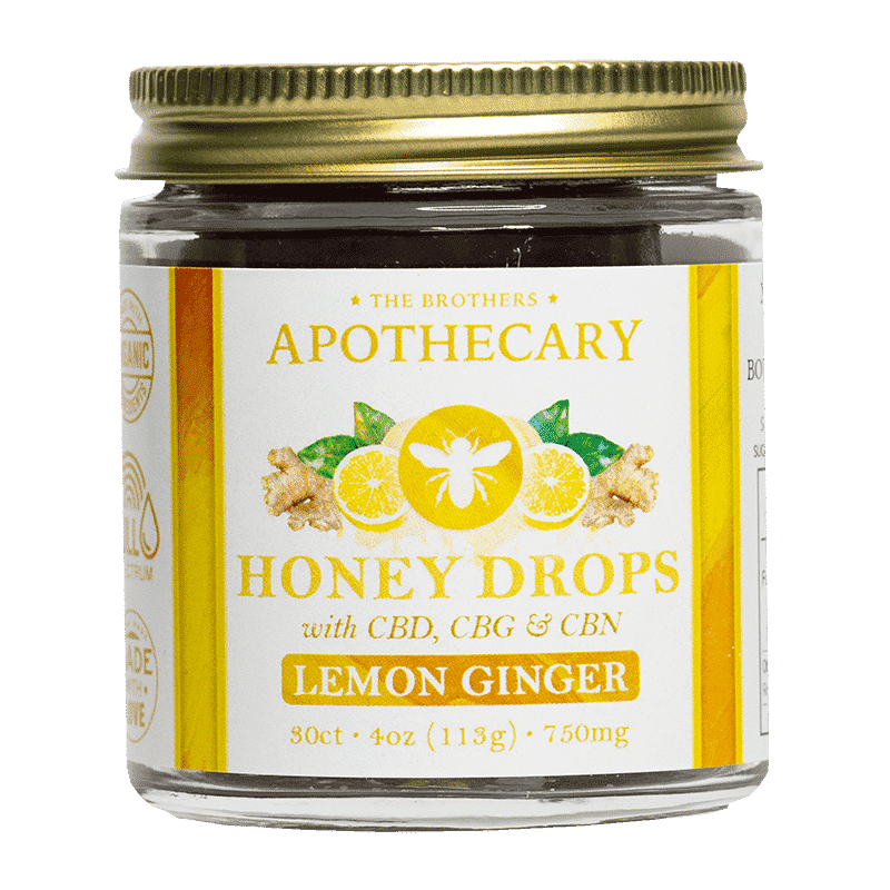 Gomitas de miel con CBD Limon Jengibre The Brothers Apothecary